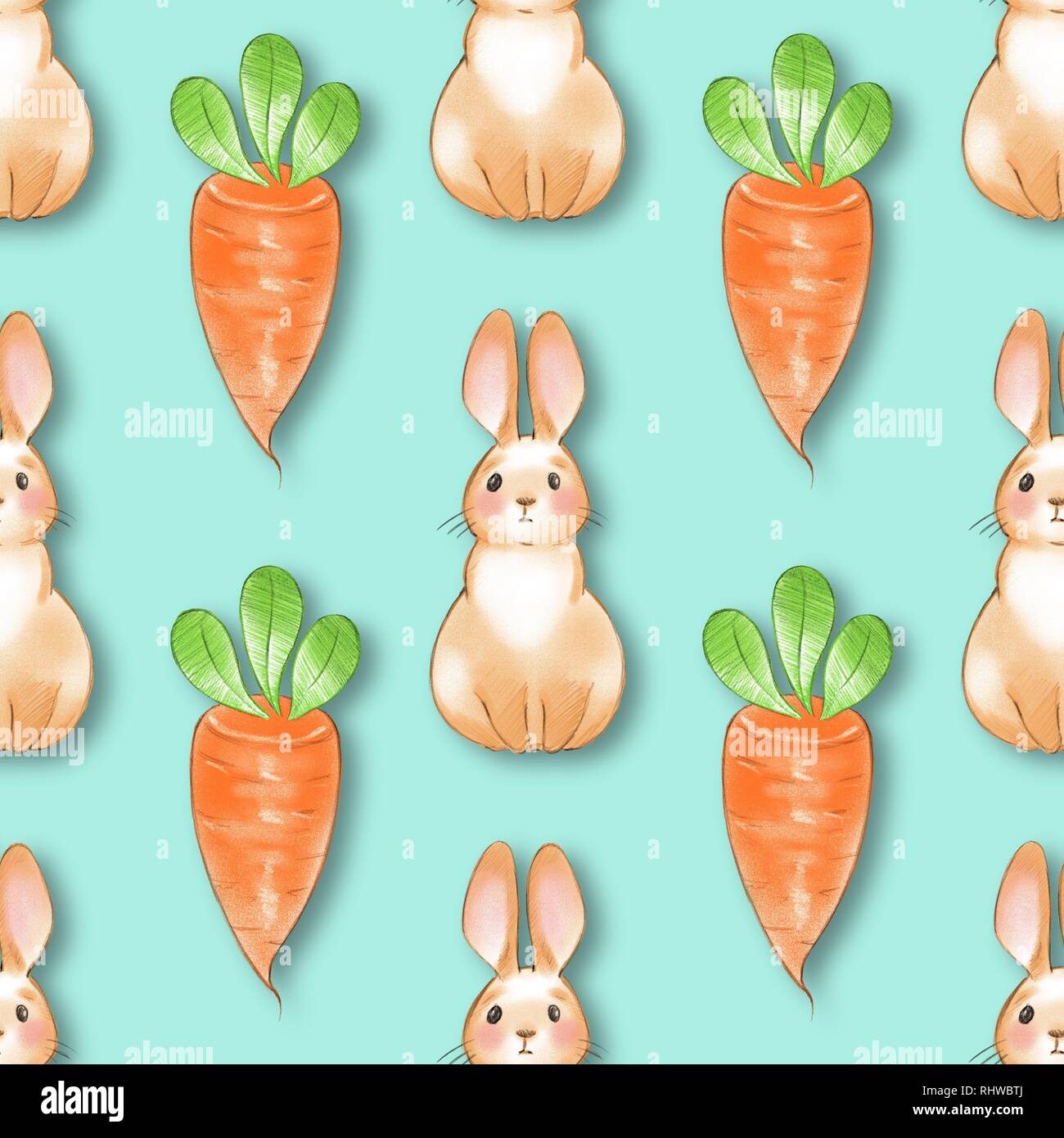 Cartoon rabbit carrot hi-res stock photography and images - Alamy