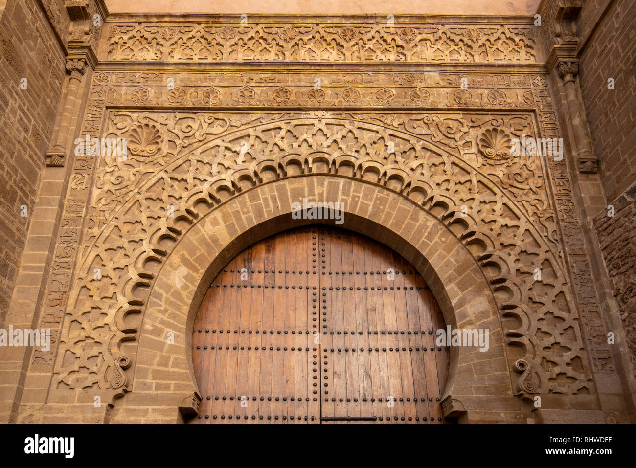 The Kasbah of the Udayas (Oudayas) ancient fortress in Rabat in Morocco ...