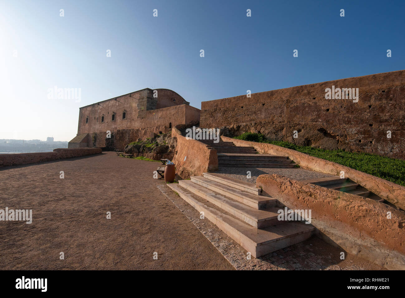 The Kasbah of the Udayas (Oudayas) ancient fortress in Rabat in Morocco ...