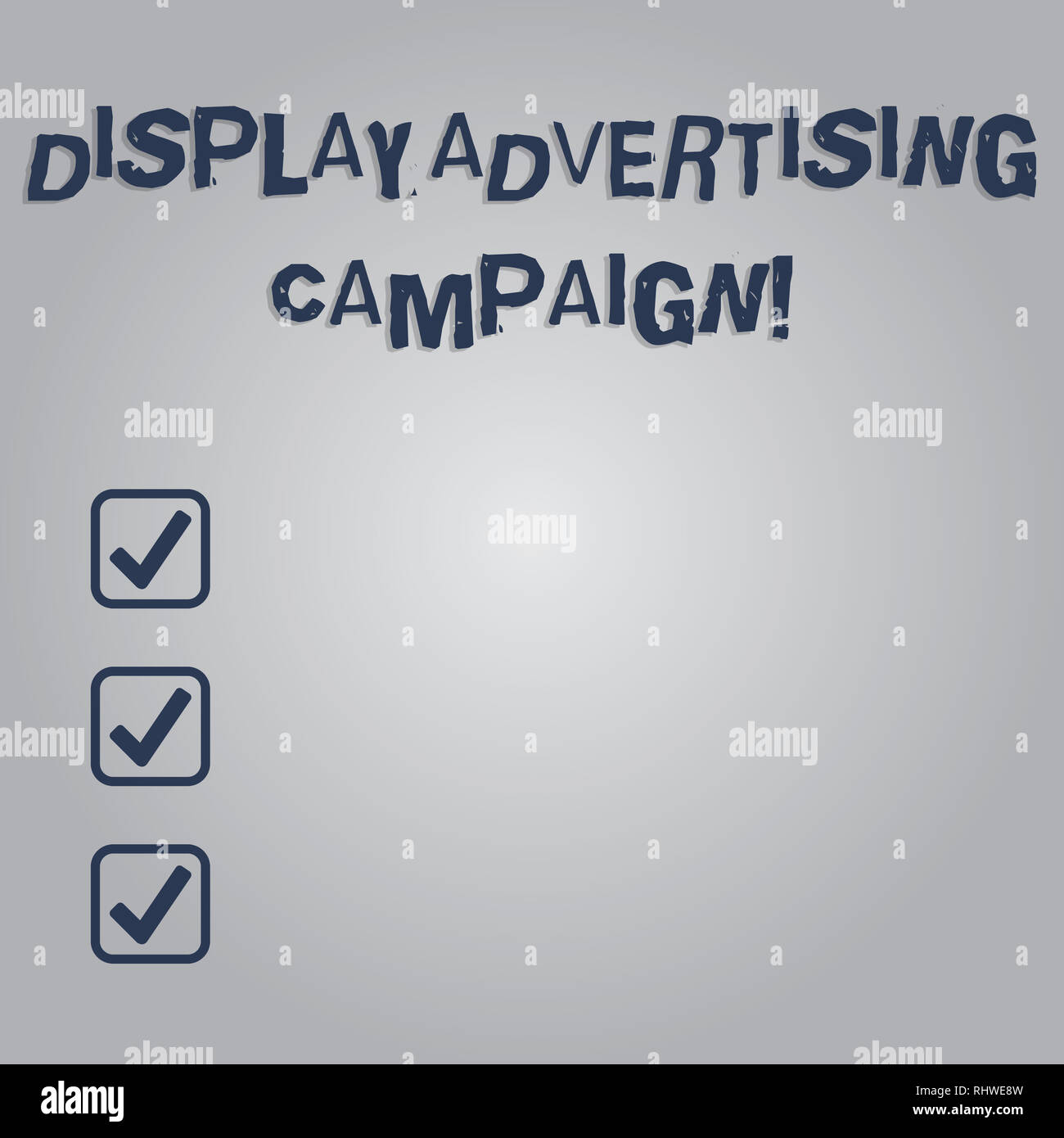 Writing note showing Display Advertising Campaign. Business photo ...