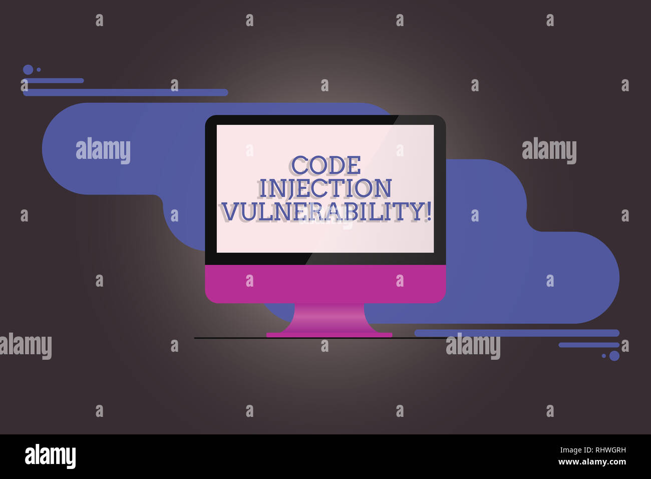 Handwriting Text Writing Code Injection Vulnerability Concept Meaning Introduction Of Code Into