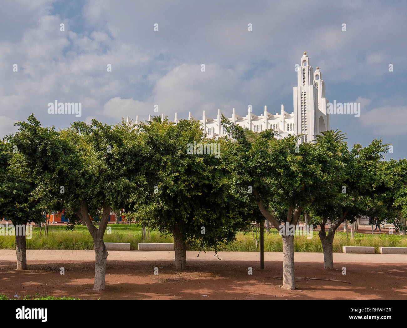 The former Catholic Church of the Sacred Heart of Jesus in Casablanca ...