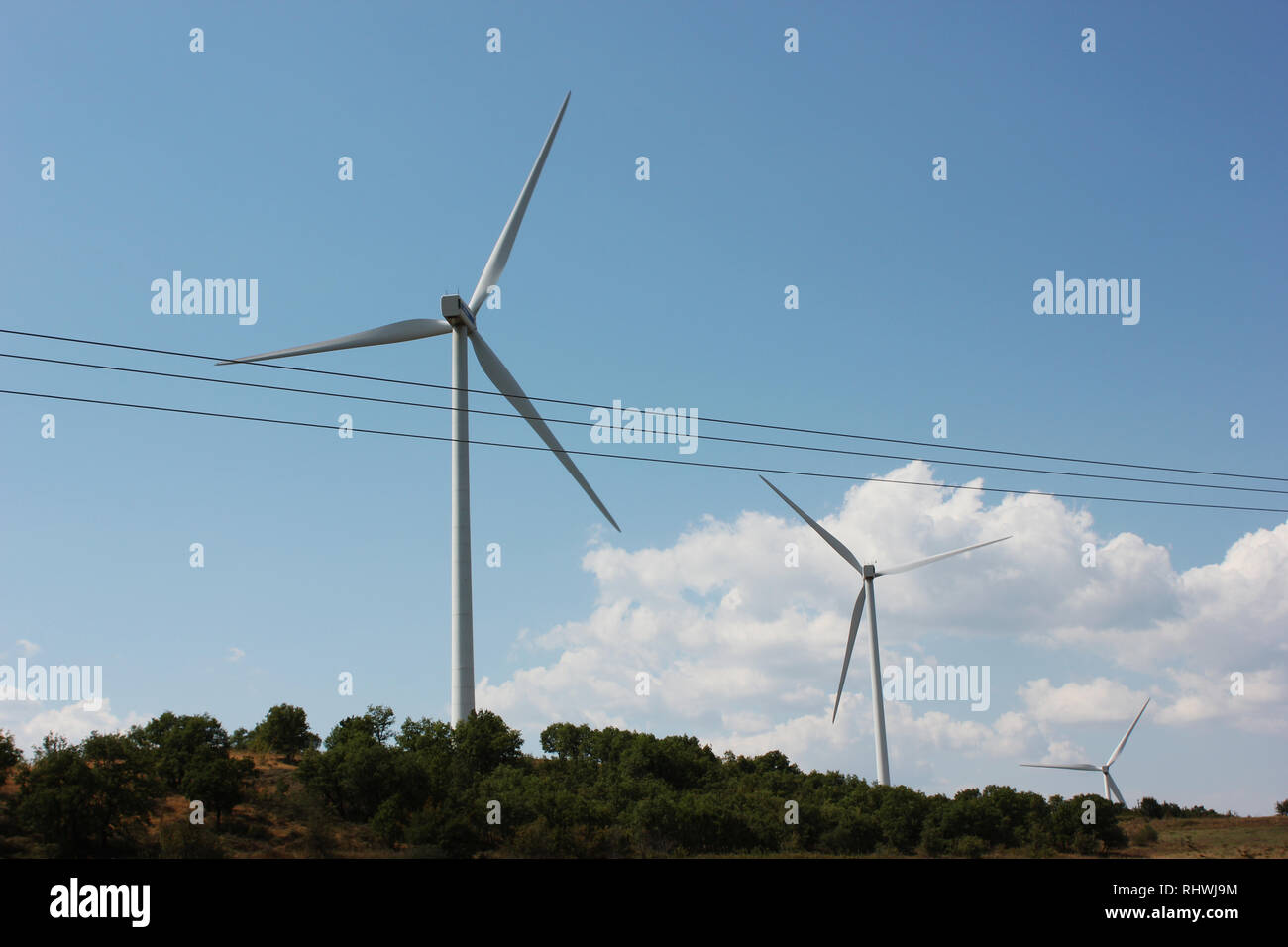 Windmill (turbine) for electric power production Stock Photo - Alamy