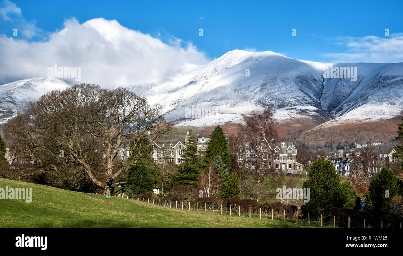 Skiddaw snow lake hi-res stock photography and images - Alamy