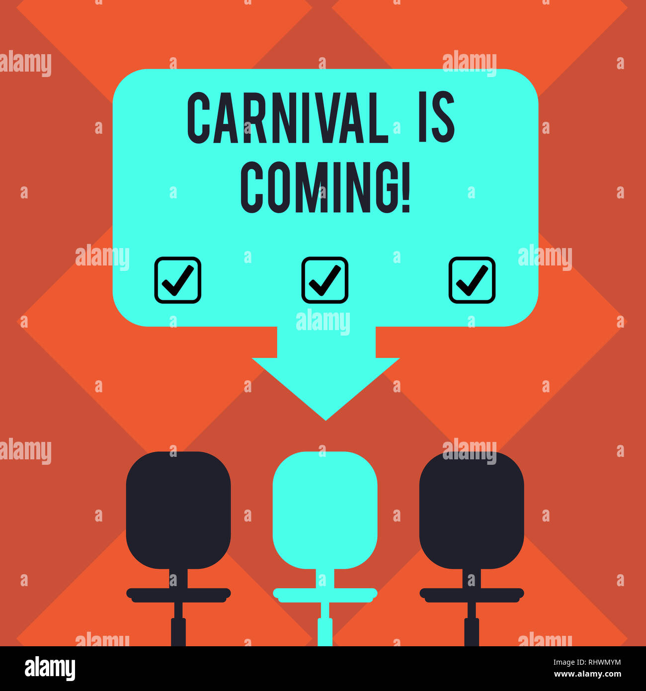 Handwriting text Carnival Is Coming. Concept meaning public festival ...