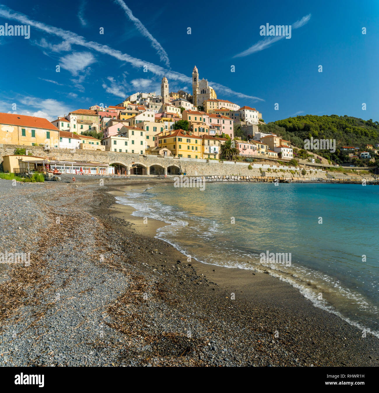 Riviera ponente beach hi-res stock photography and images - Alamy