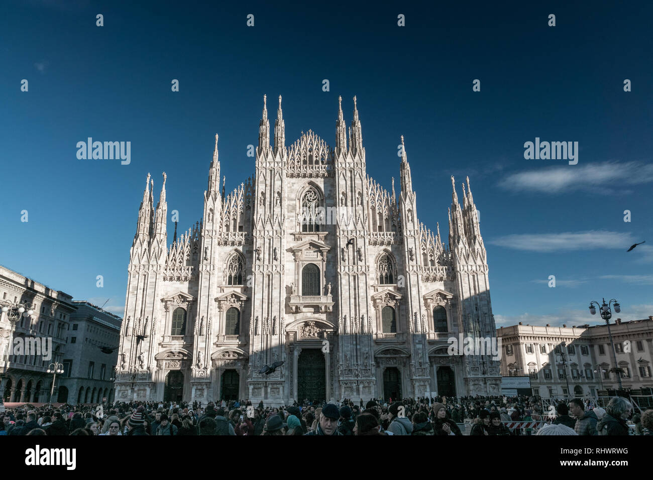 Duomo di Milano in winter Stock Photo - Alamy