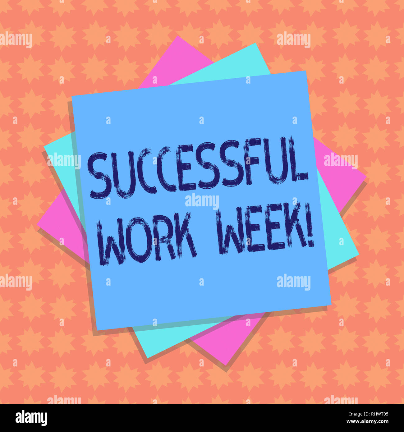 Writing note showing Successful Work Week. Business photo showcasing ...