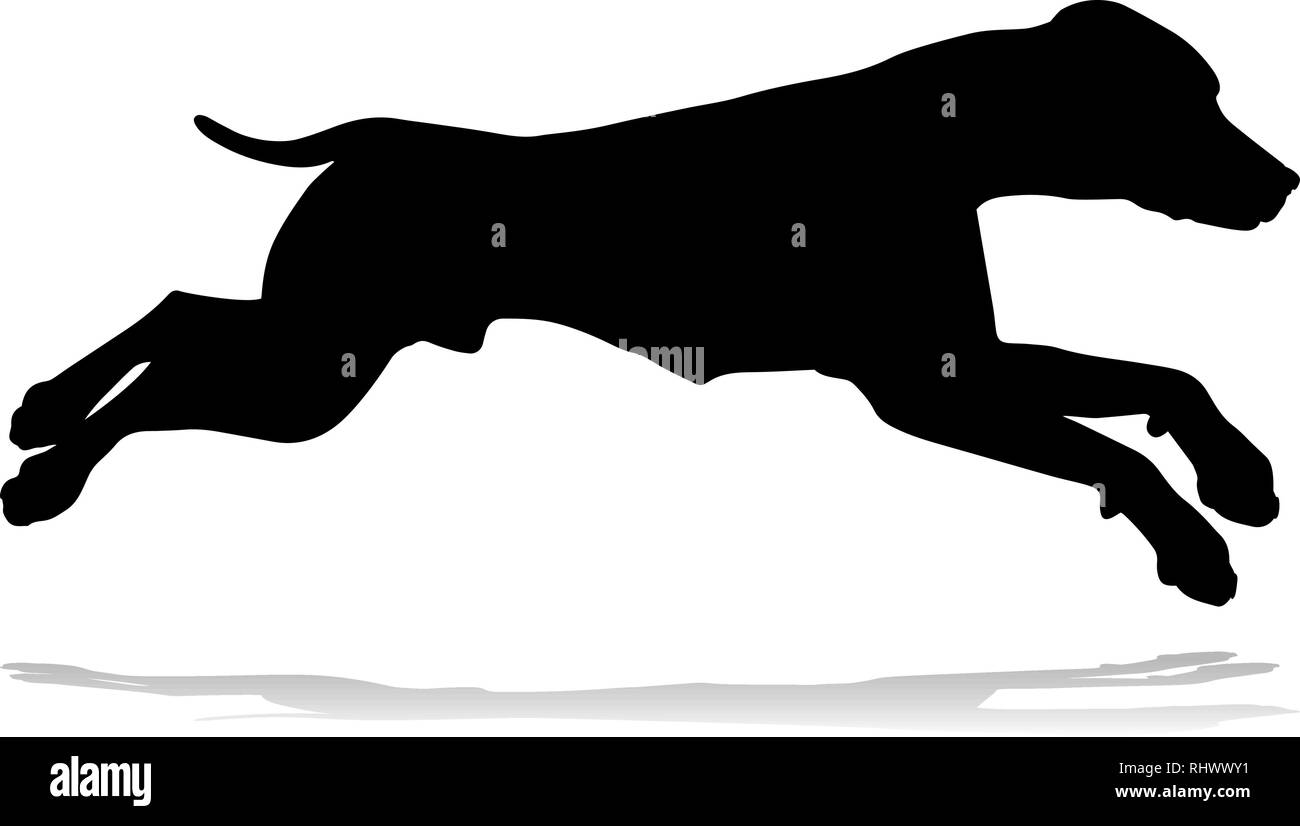 Dog Silhouette Pet Animal Stock Vector Image & Art - Alamy