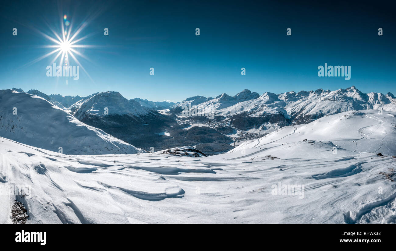 St moritz and engadin valley and snow hi-res stock photography and ...