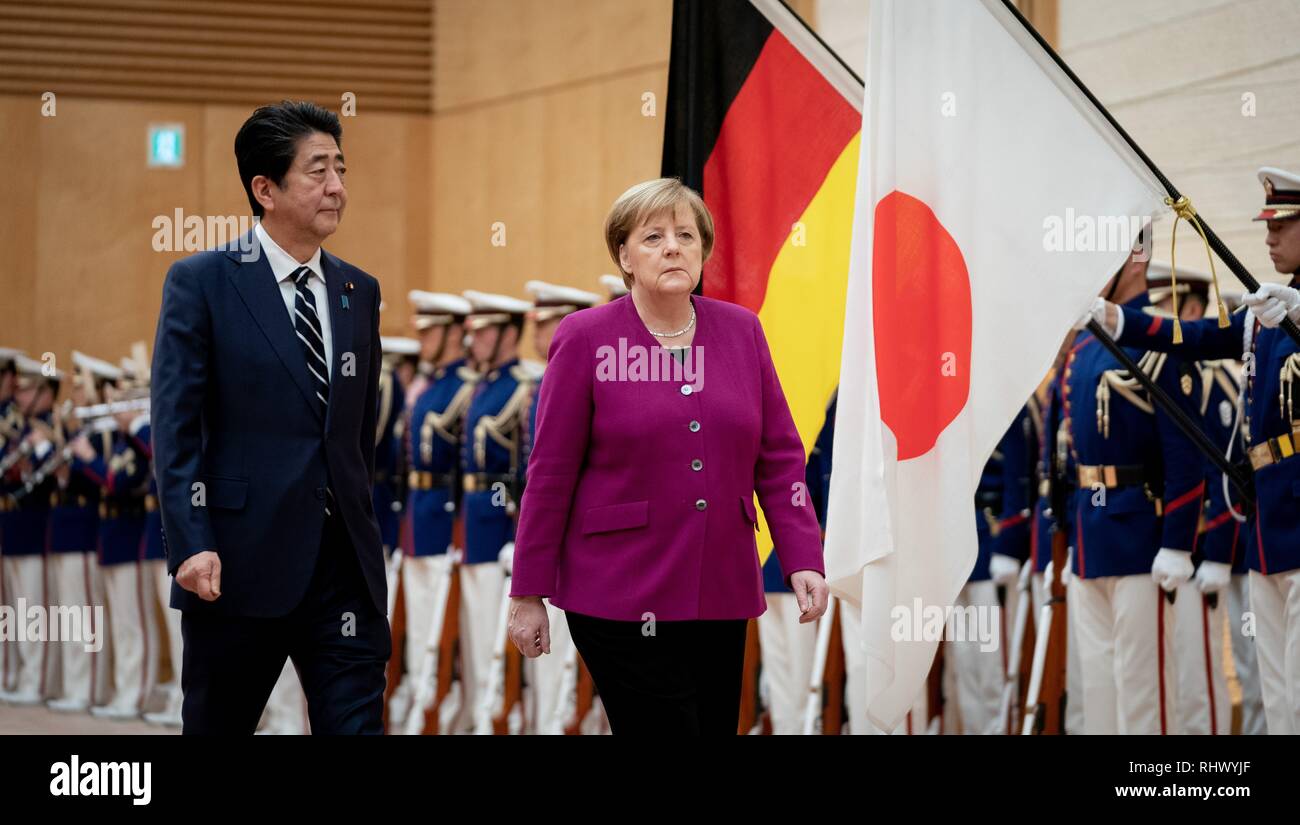 Tokyo, Japan. 04th Feb, 2019. Chancellor Angela Merkel (CDU) is ...