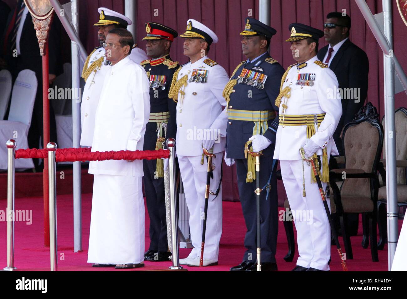 Sri Lanka Sri Lanka 4th Feb 2019 Sri Lankan President Maithripala