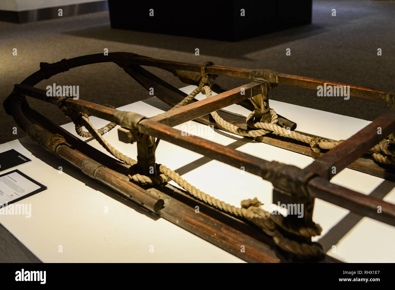 Sledge from the first expedition to the antarctic hi-res stock ...