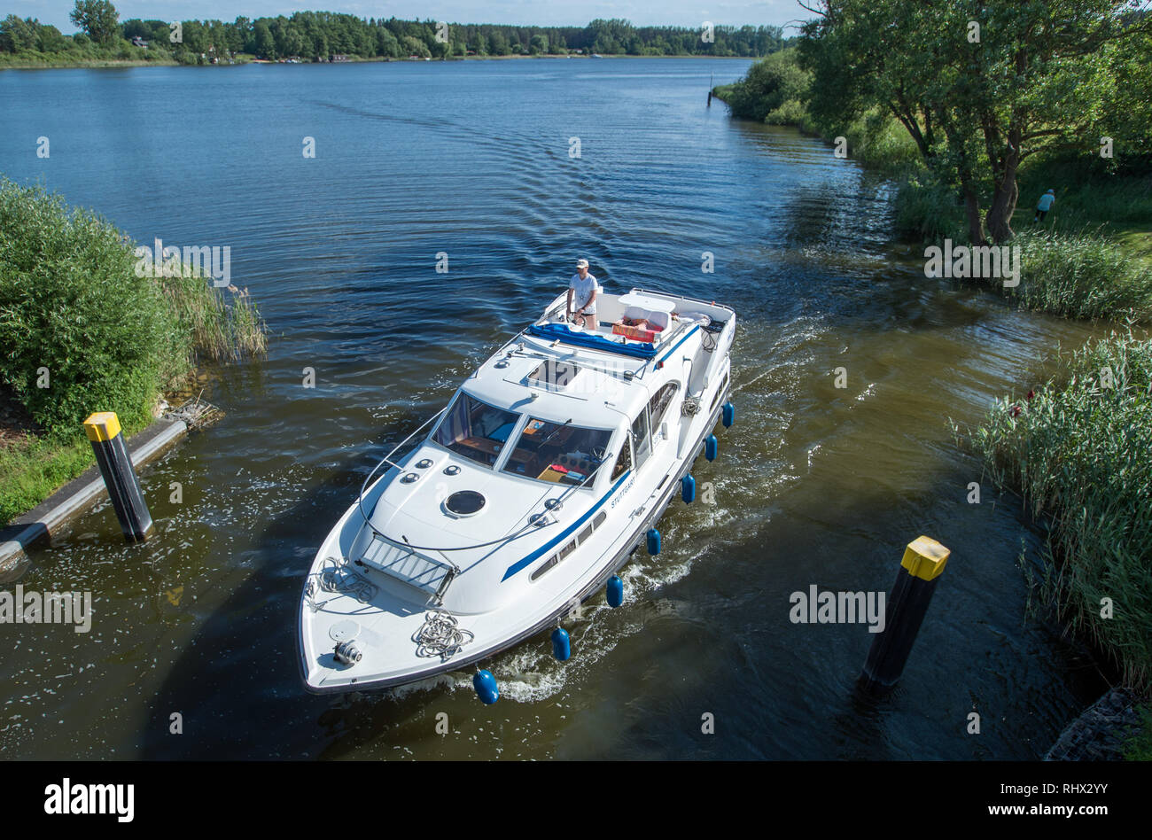 Waren, Germany. 24th May, 2018. Kuhnle's houseboats and charter yachts ...