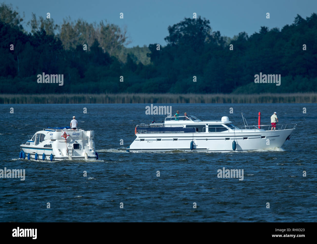 Waren, Germany. 24th May, 2018. Kuhnle's houseboats and charter yachts ...