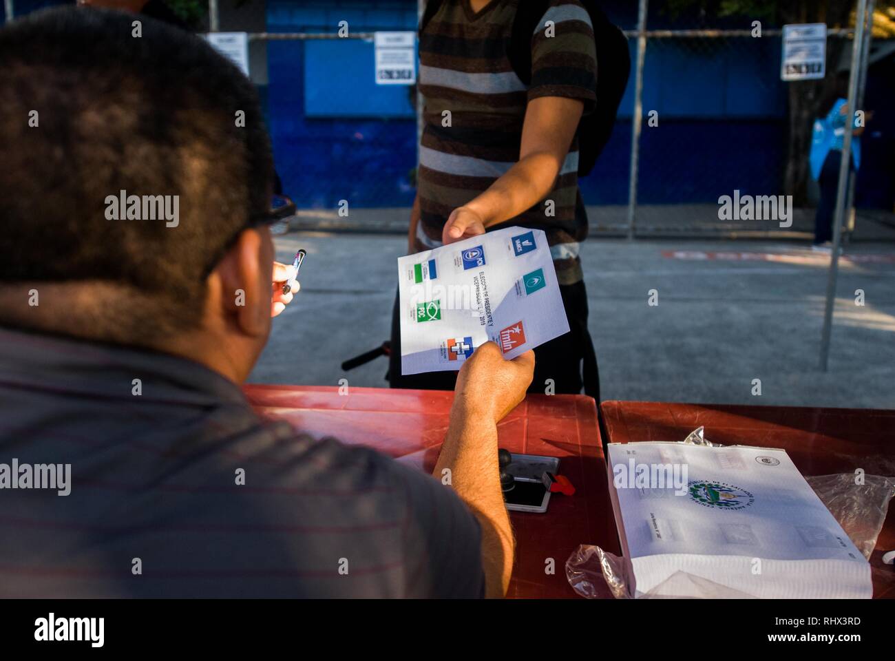 San Salvador, El Salvador. 3rd Feb 2019. Salvadorans vote to elect a ...