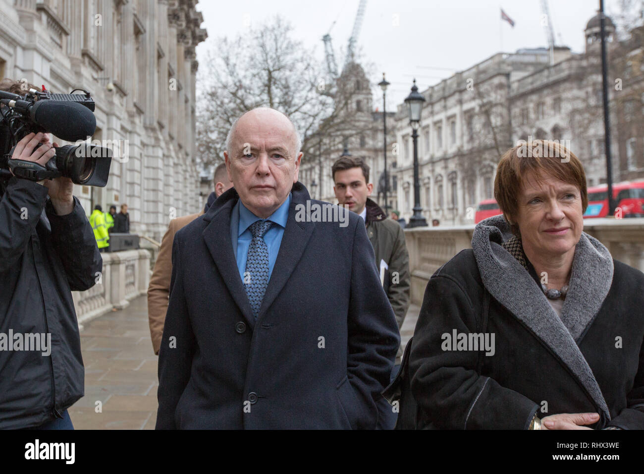 London, UK. 4th Feb, 2019. Jack Dromey MP and Caroline Spellman MP talk ...