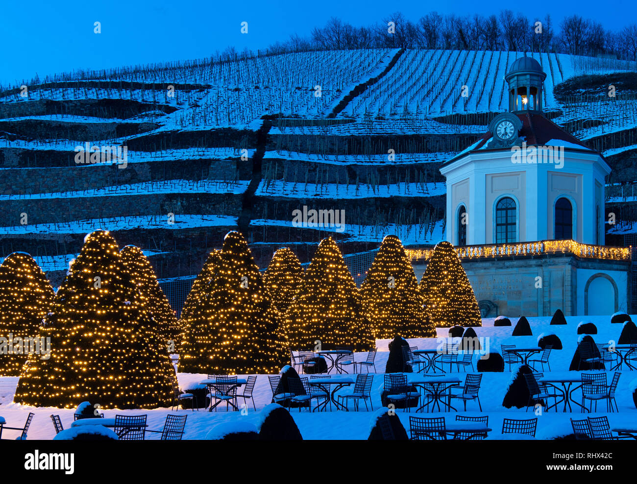 Belvedere castle wackerbarth radebeul germany hi-res stock photography ...