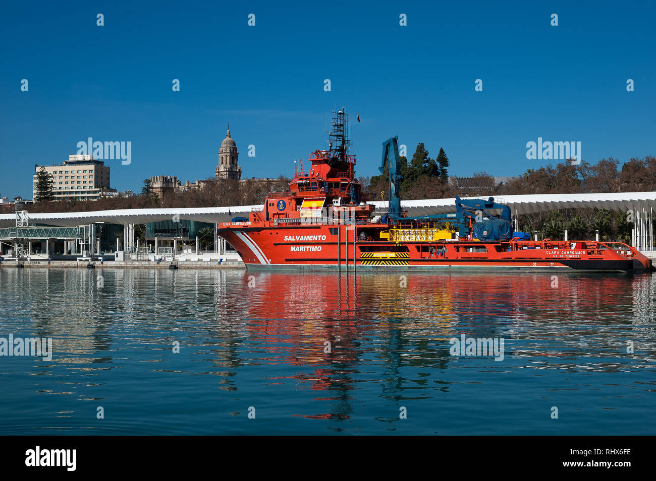 Malaga, MALAGA, Spain. 4th Feb, 2019. The Spanish vessel ''Clara ...