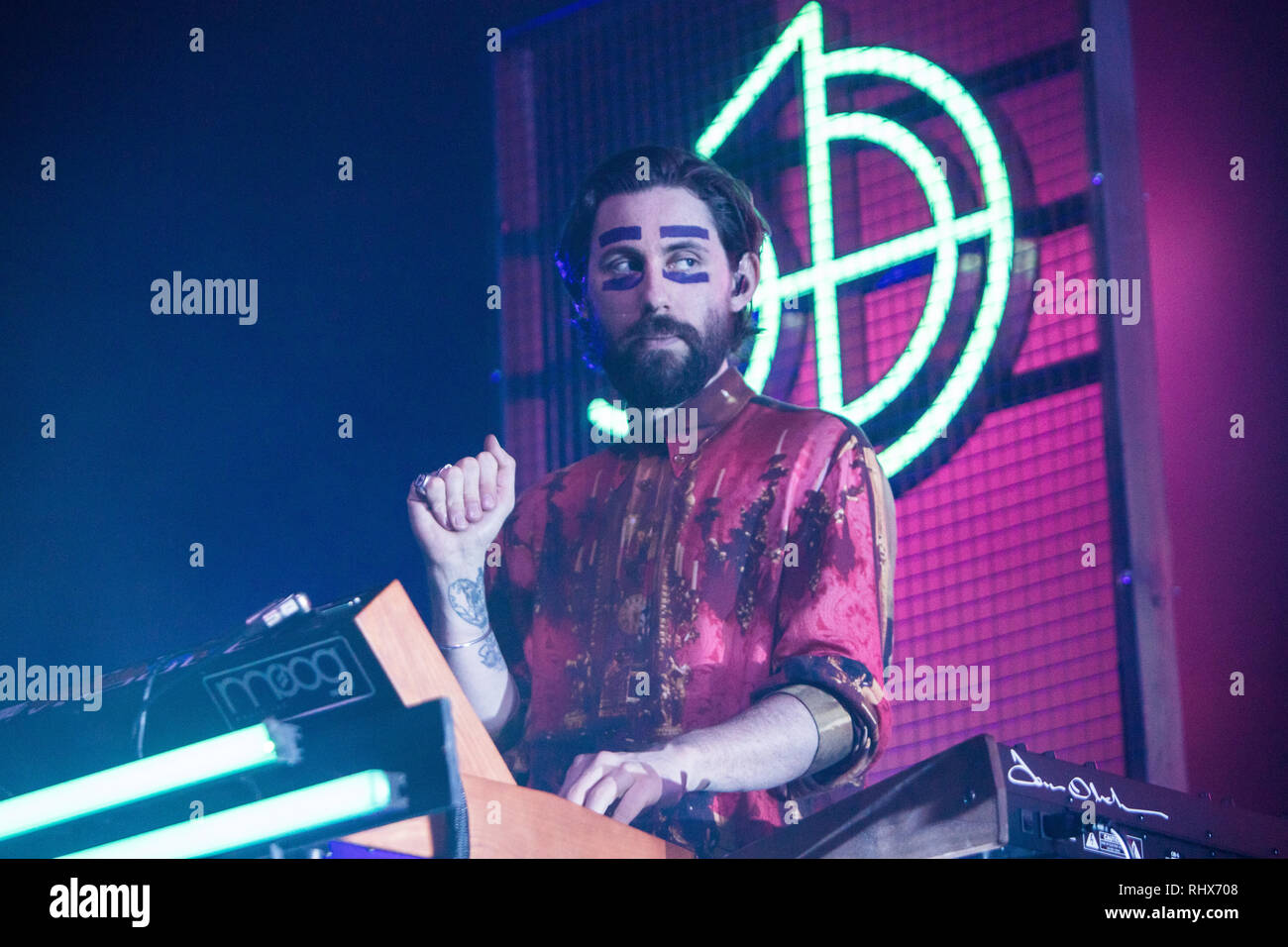 Milan Italy. 04 February 2019. The British synth-pop band YEARS & YEARS ...