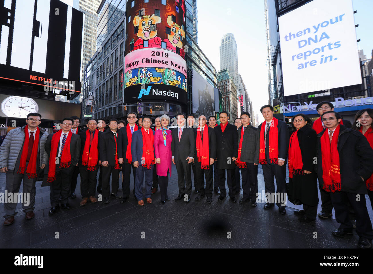 New York, USA. 4th Feb, 2019. Chinese Consul General in New York Huang ...