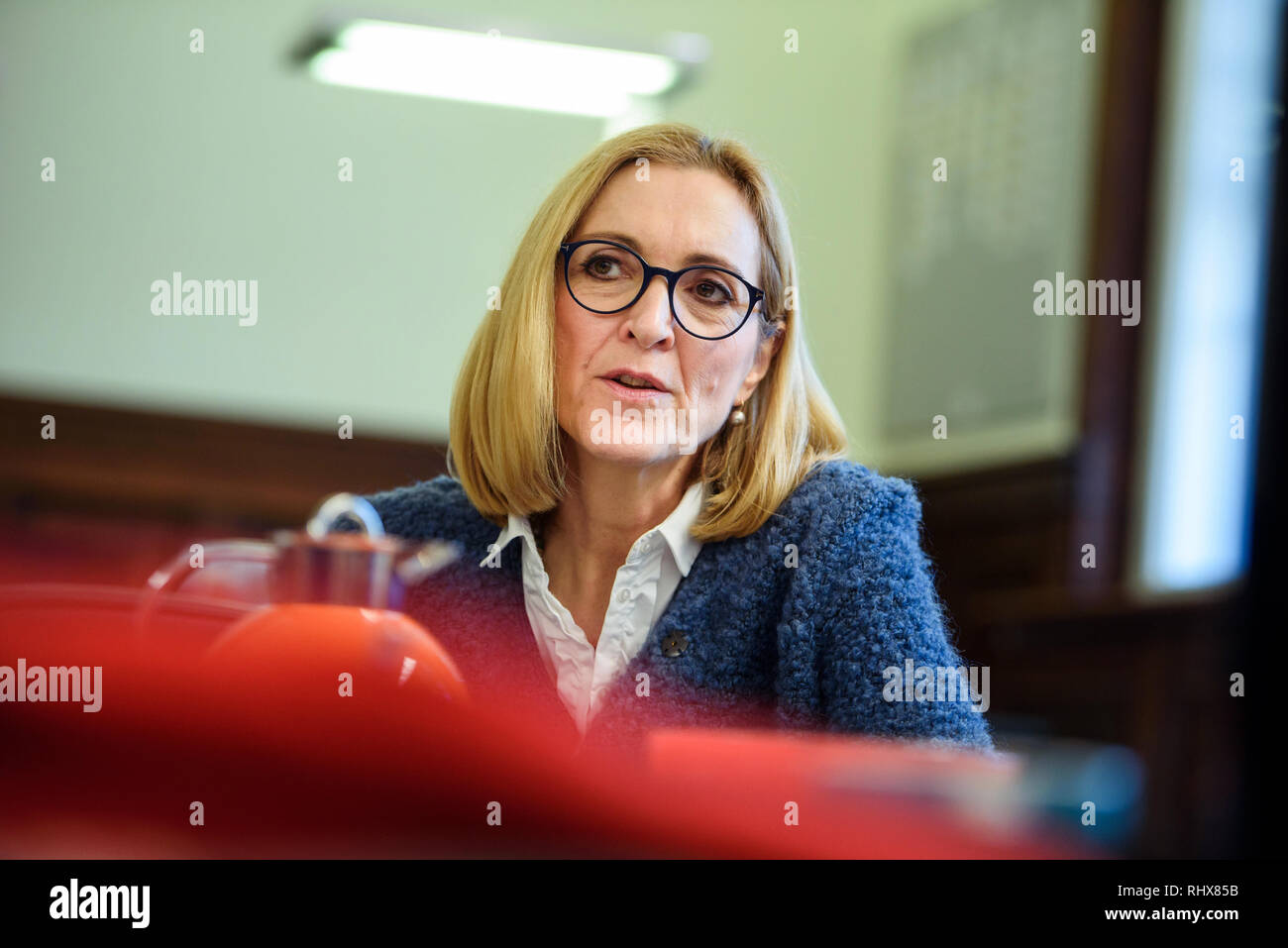 Berlin, Germany. 22nd Jan, 2019. Margarete Koppers, Attorney General of Berlin, sits at a ...