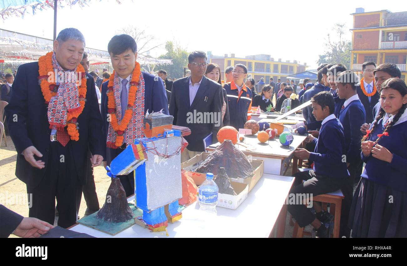 Pokhara, Nepal. 4th Feb, 2019. Representatives of China CAMC ...