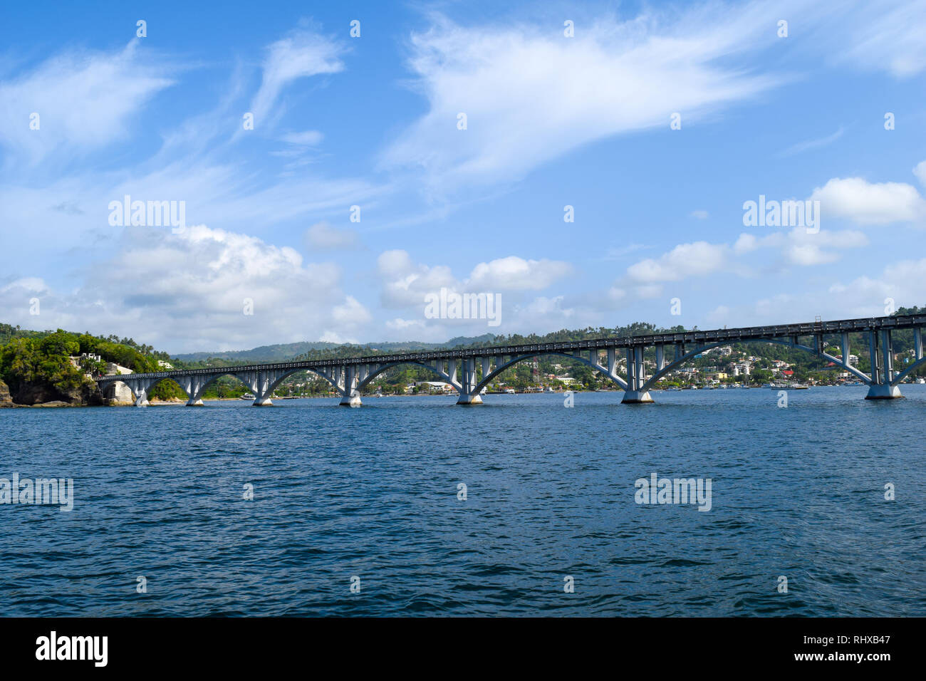 Samana "the bridge to nowhere" in dominican republic leads to small ...