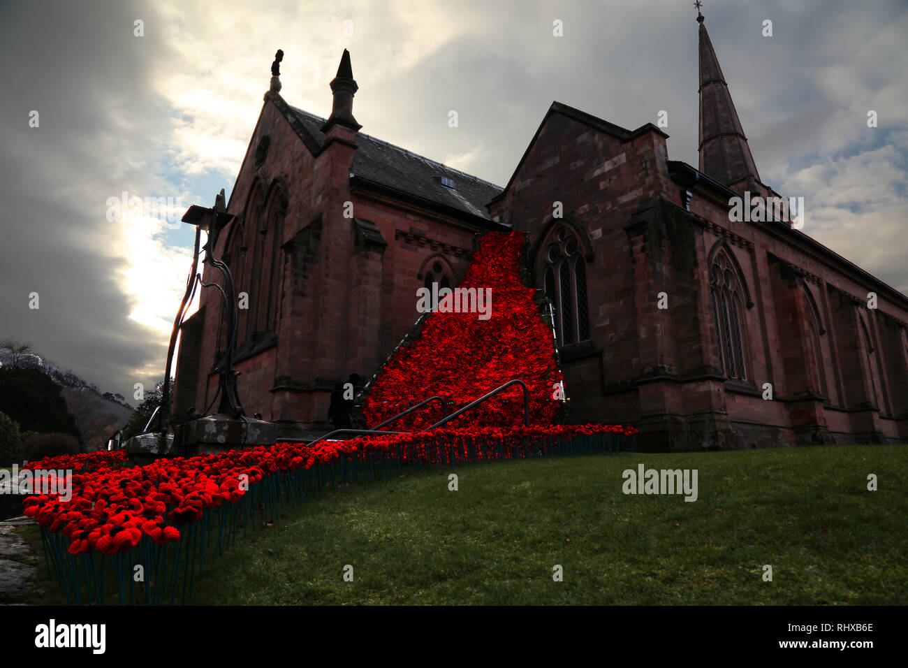 St John's Keswick, Remembrance Sunday display 2018 Stock Photo - Alamy