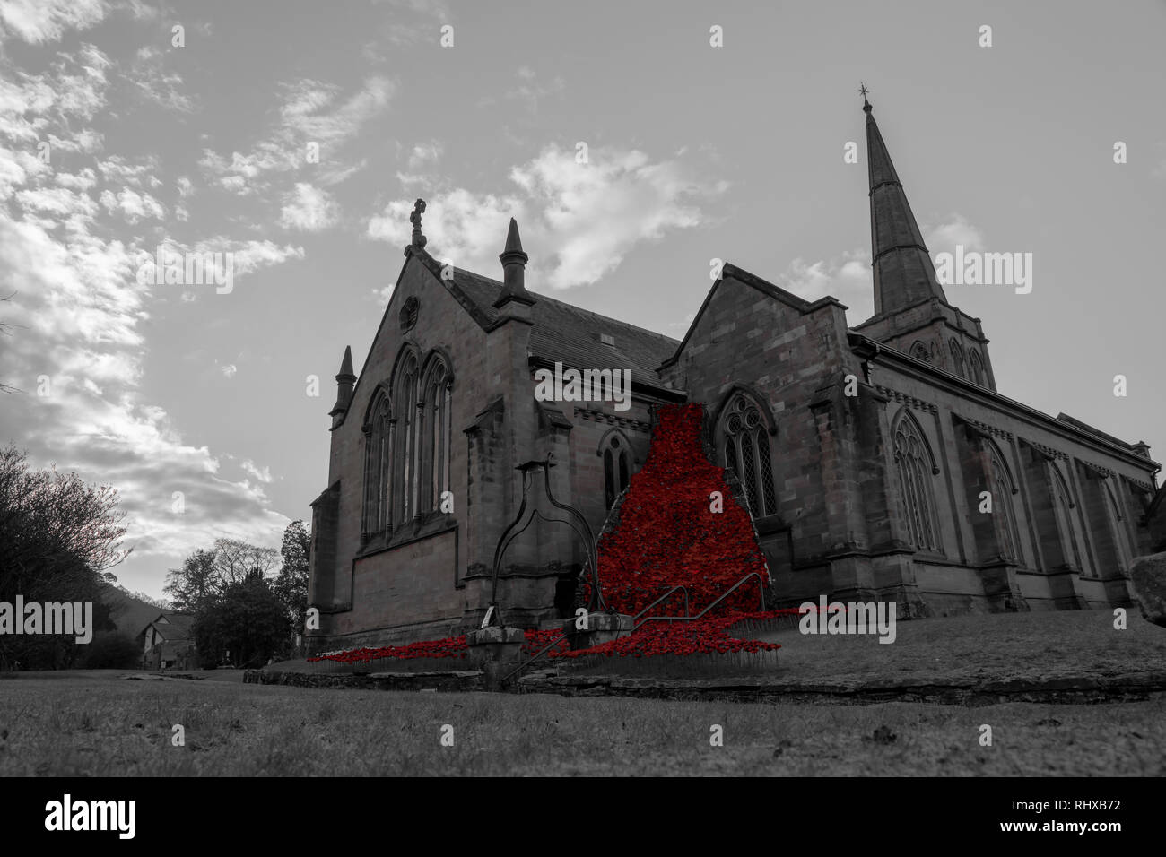St John's Keswick, Remembrance Sunday display 2018 Stock Photo - Alamy