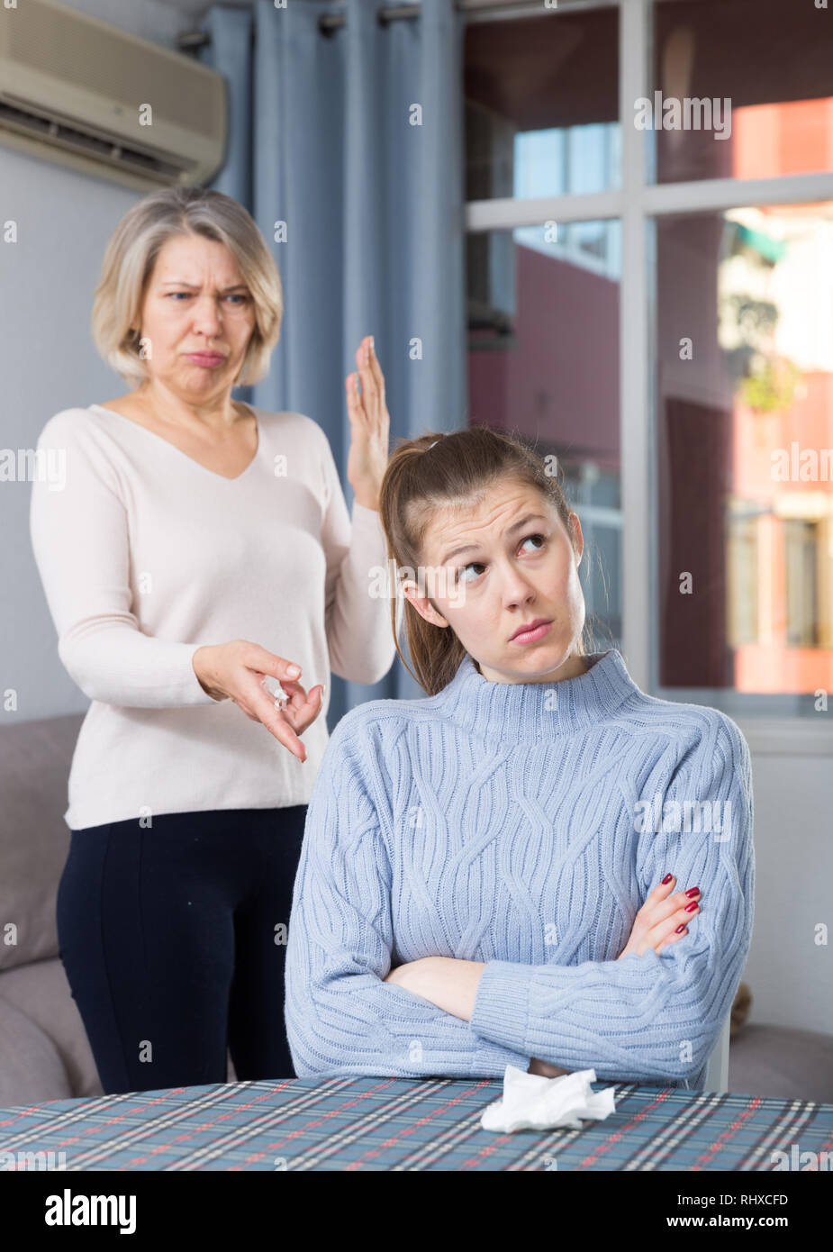 Mother ashamed daughter hi-res stock photography and images - Alamy