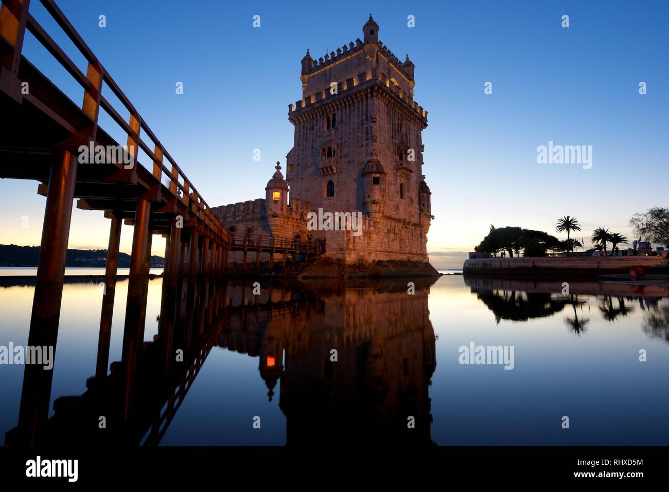 Belem tower silhouette hi-res stock photography and images - Alamy