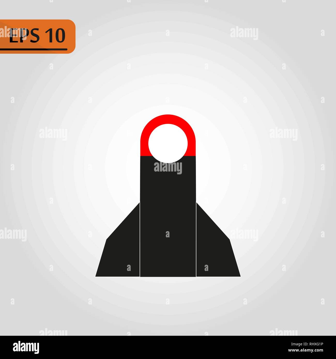 Rocket launch black icon, vector sign on isolated background. Rocket ...