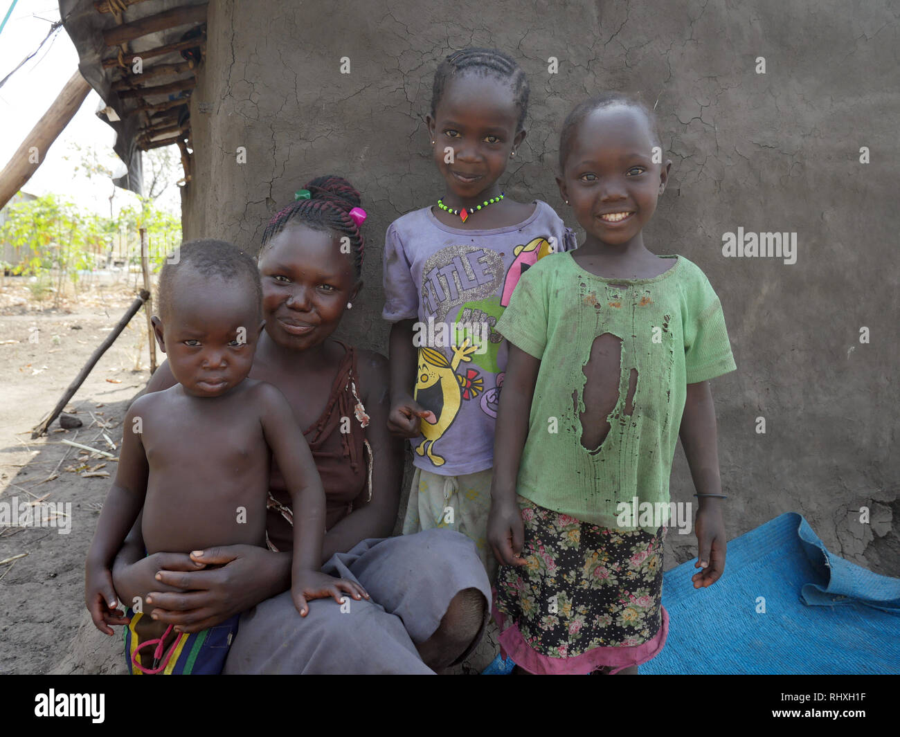 UGANDA - Palabek refugee settlement. Daily scenes of refugees Stock ...