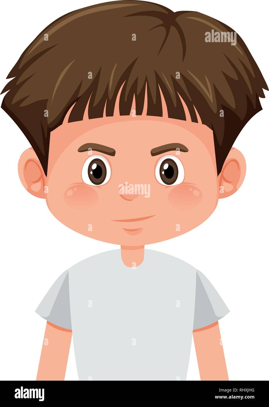 A male character on white background illustration Stock Vector Image ...