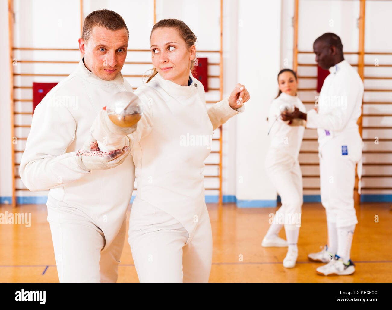 Fencing room hi-res stock photography and images - Alamy