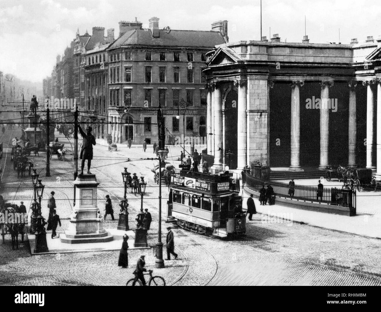 Dame street dublin ireland Black and White Stock Photos & Images - Alamy