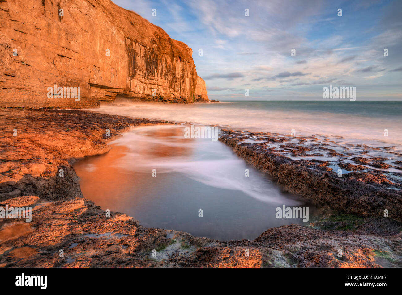 Dancing Ledge, Jurassic Coast, Isle of Purbeck, Dorset, England, United ...