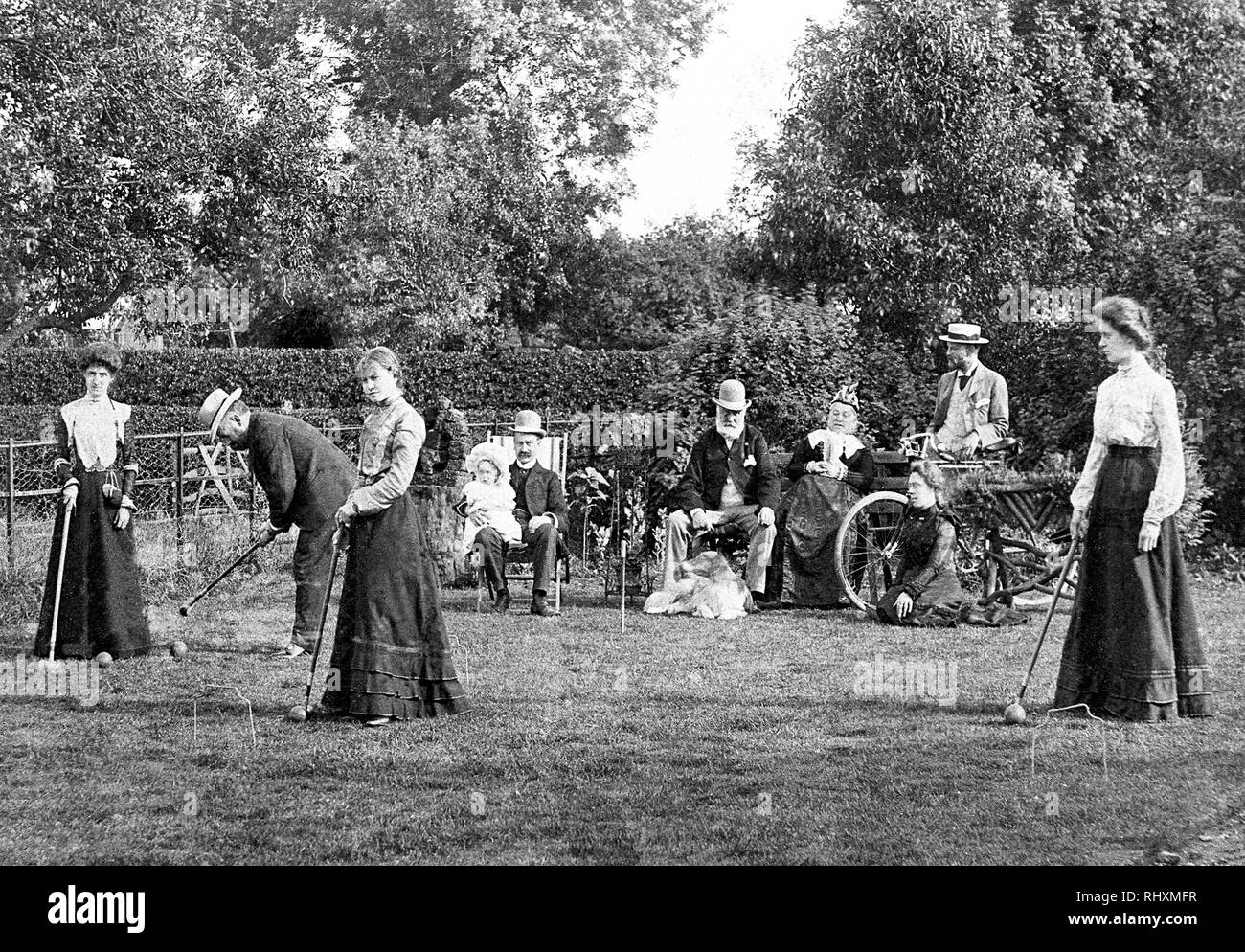 Vintage croquet hi-res stock photography and images - Alamy