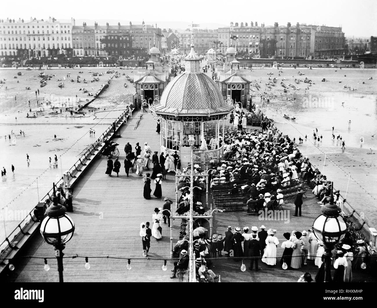 Pierrot show on a seaside pier Stock Photo - Alamy