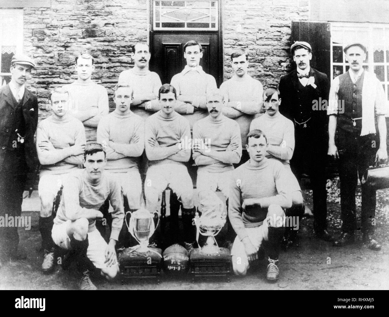 Thorpe Hesley Football Club in 1908 Stock Photo - Alamy