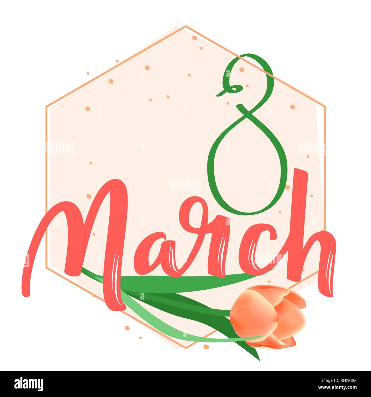 March 8 illustration Stock Vector Images - Alamy