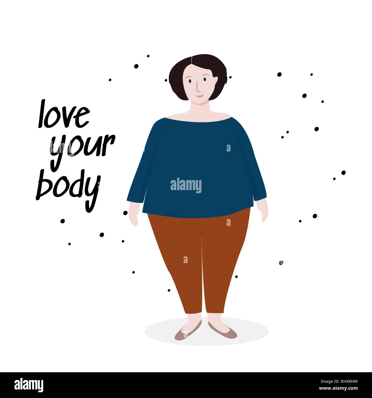 Woman body shape type Stock Vector Images - Alamy