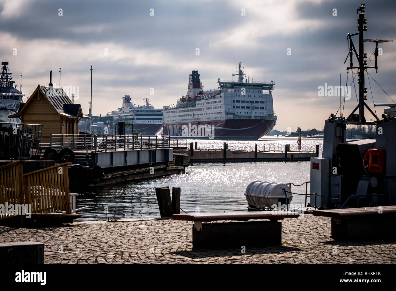 view on South Harbour Helsinki Stock Photo - Alamy