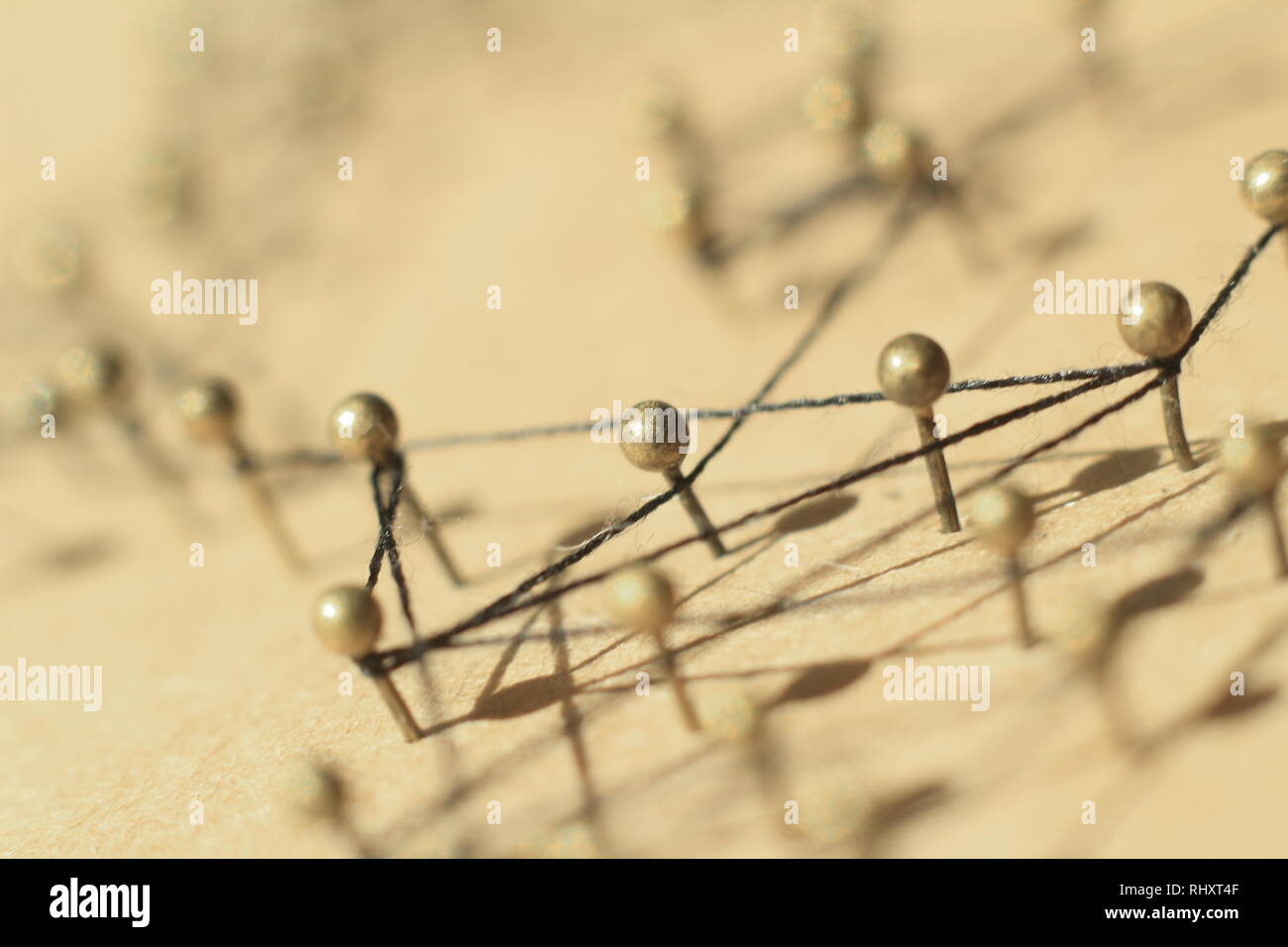 Concept of a social network with leader of a management structure with ...