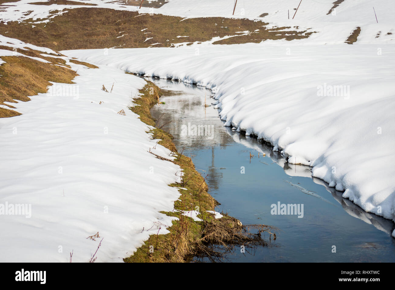 Mountain stream snow melt water hi-res stock photography and images - Alamy