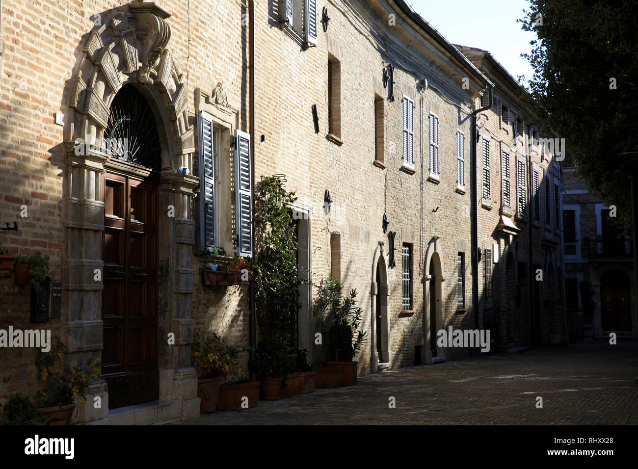 View of Corinaldo village, Corinaldo, Ancona, Marche, Italy Stock Photo ...
