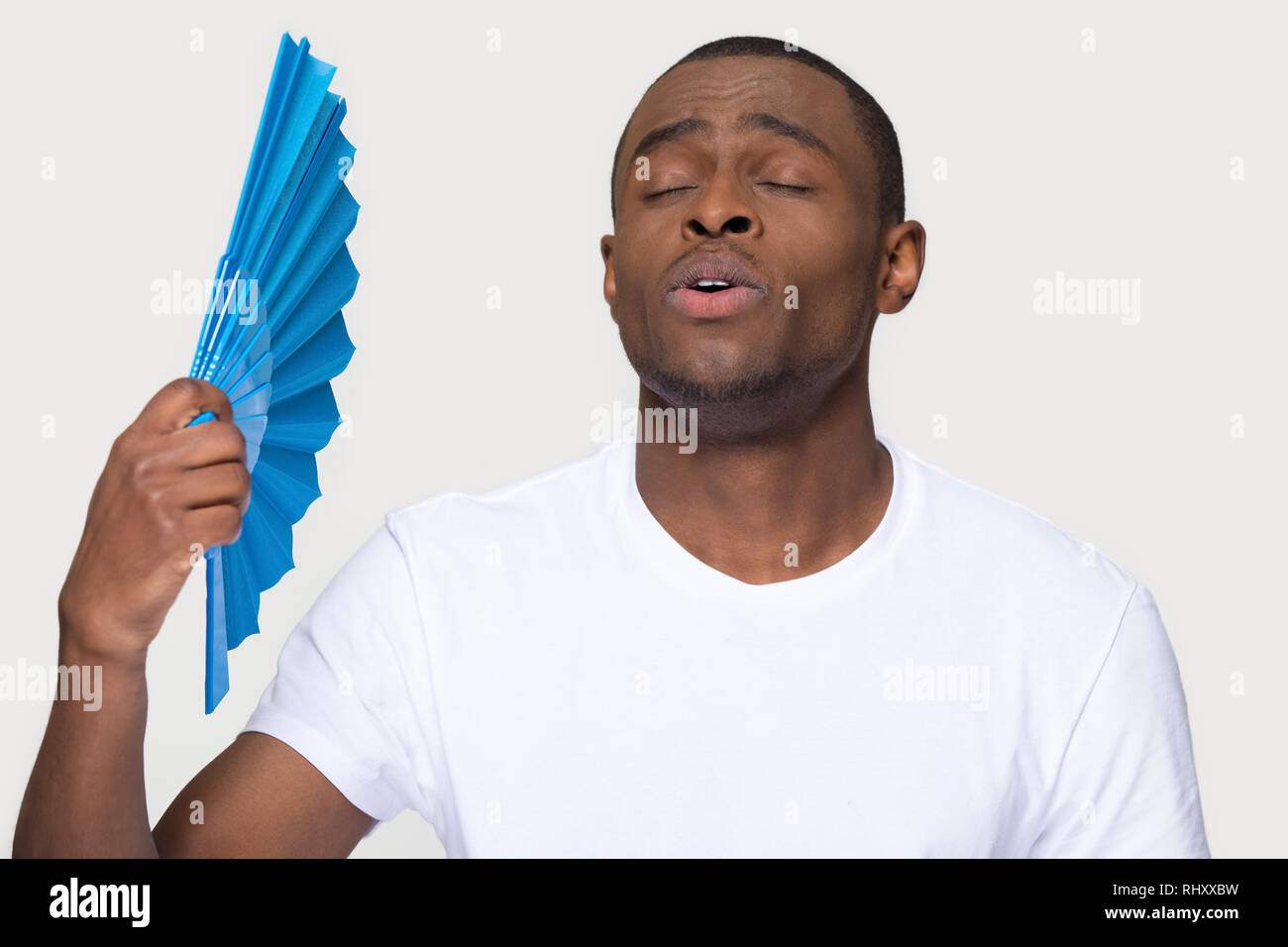 Black african american man using hi-res stock photography and images ...