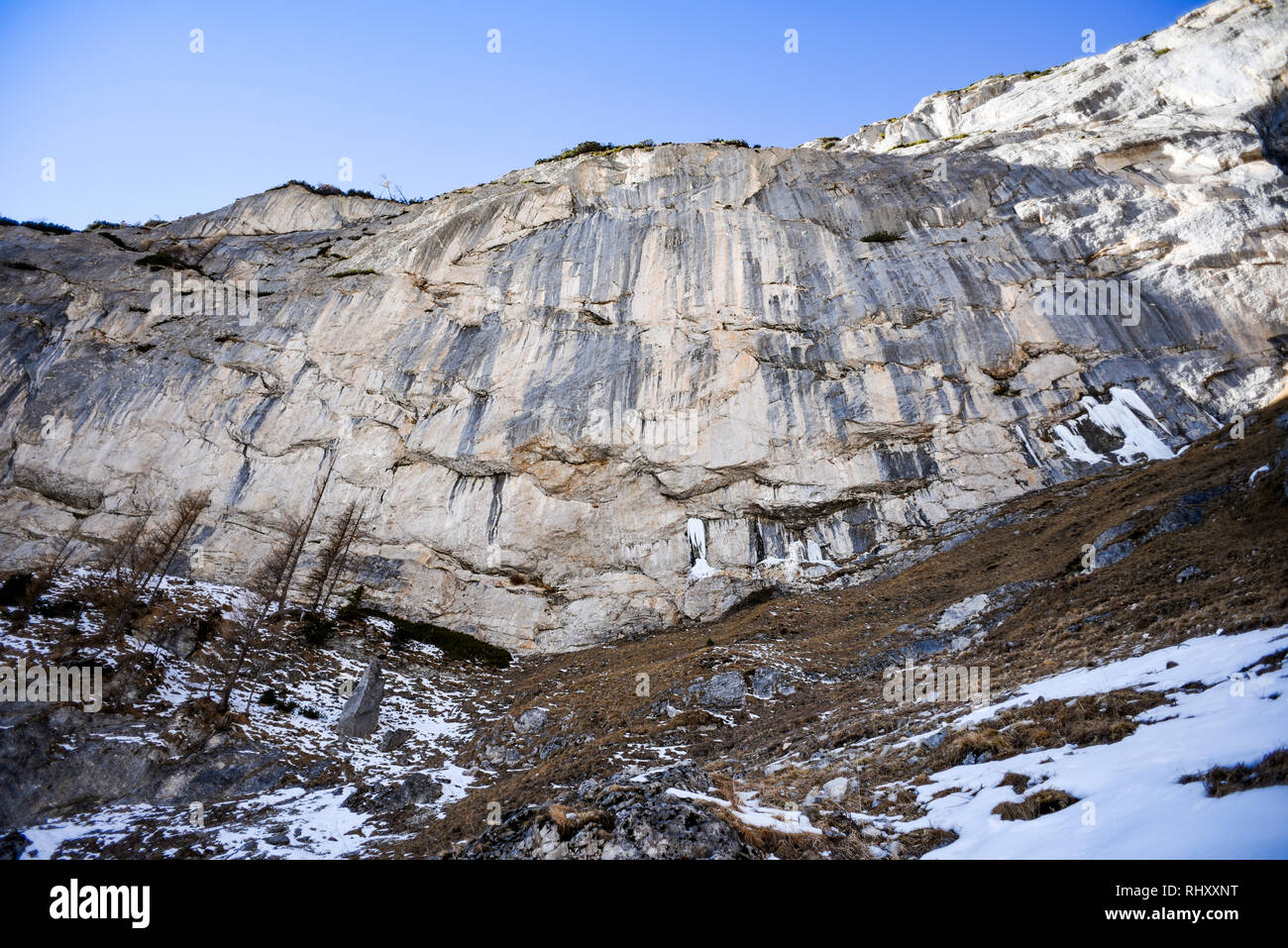 A solid rock in the Italian Dolomites Stock Photo - Alamy