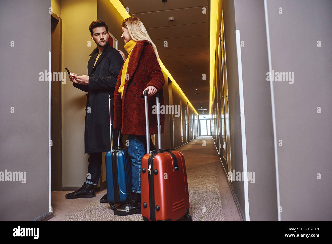 Person enter hotel room key hi-res stock photography and images - Alamy